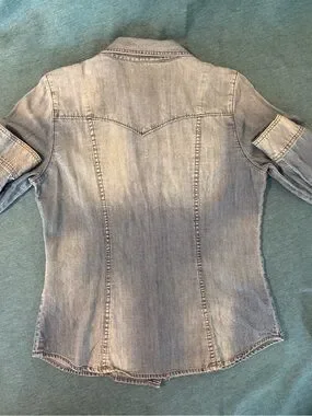 Guess | Other | Guess Light Wash Denim Buttonup Shirt | Poshmark
